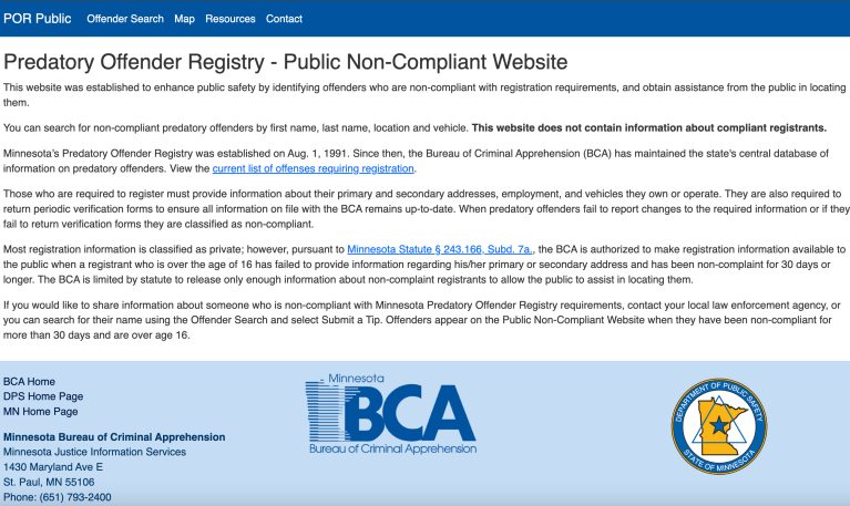 Ely Predatory Offender’s ‘Fictional’ address Unnoticed on BCA registry ...